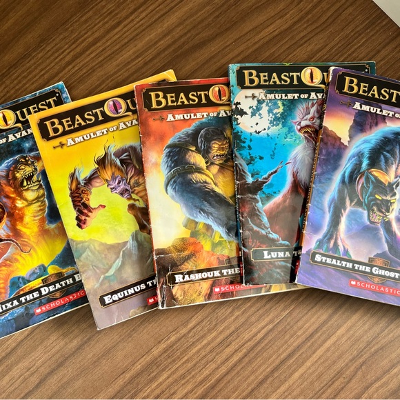 Toys | Beast Quest Book Lot 5 Amulet Of Avantia Series Adam Blade Kids ...